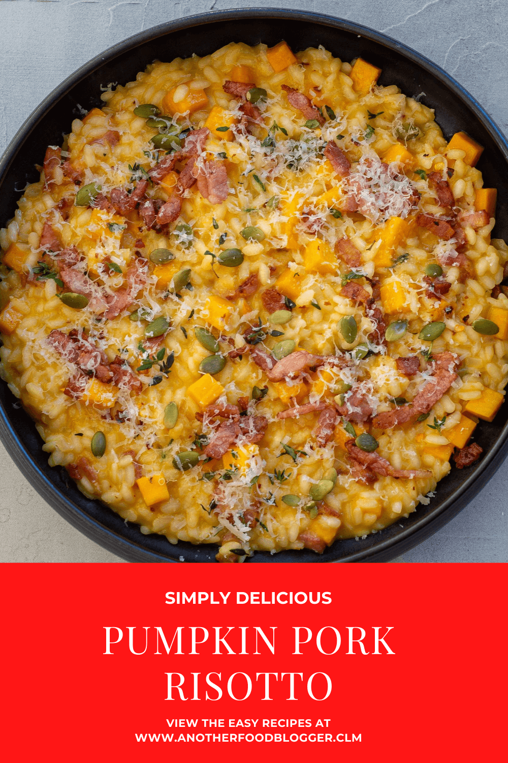 Pumpkin Pork Risotto - AnotherFoodBlogger