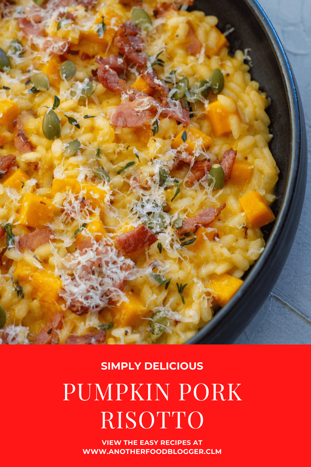 Pumpkin Pork Risotto - AnotherFoodBlogger