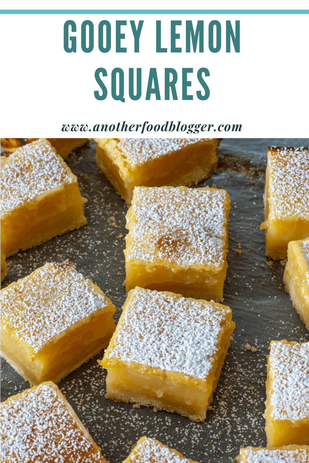 Gooey Lemon Squares - AnotherFoodBlogger