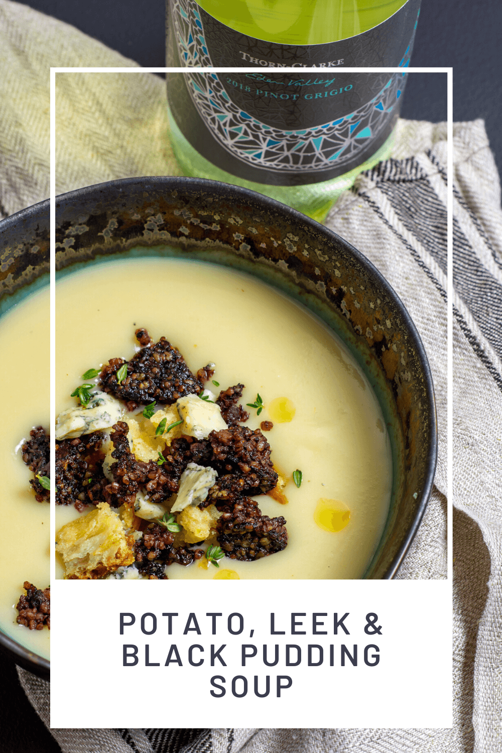 Potato Leek & Black Pudding Soup - AnotherFoodBlogger