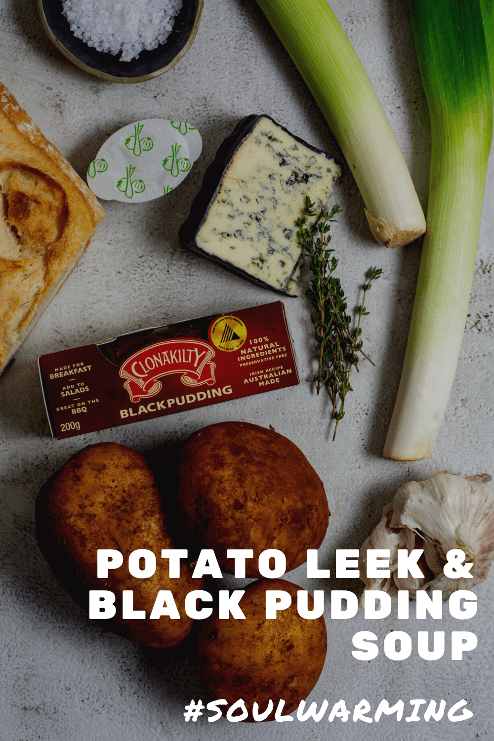 Potato Leek & Black Pudding Soup - AnotherFoodBlogger