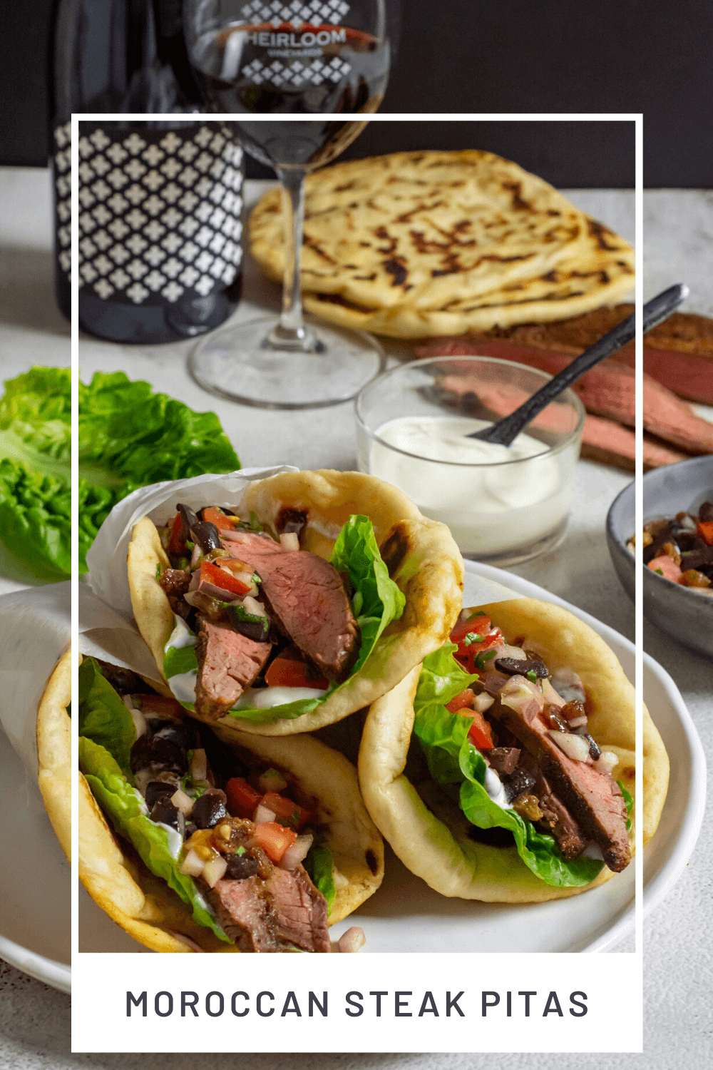 Moroccan Steak Pitas - AnotherFoodBlogger