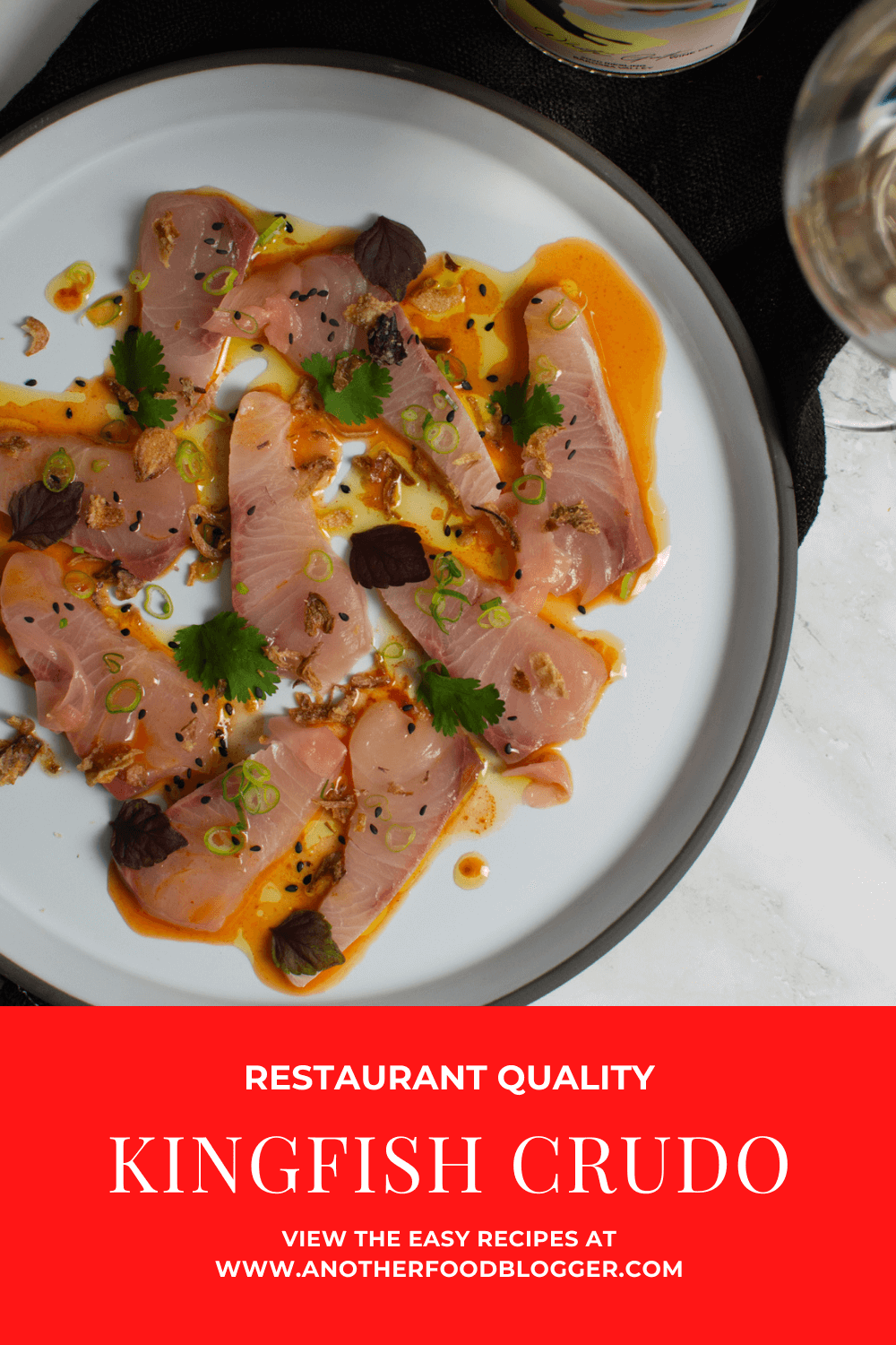 Asian Kingfish Crudo - AnotherFoodBlogger