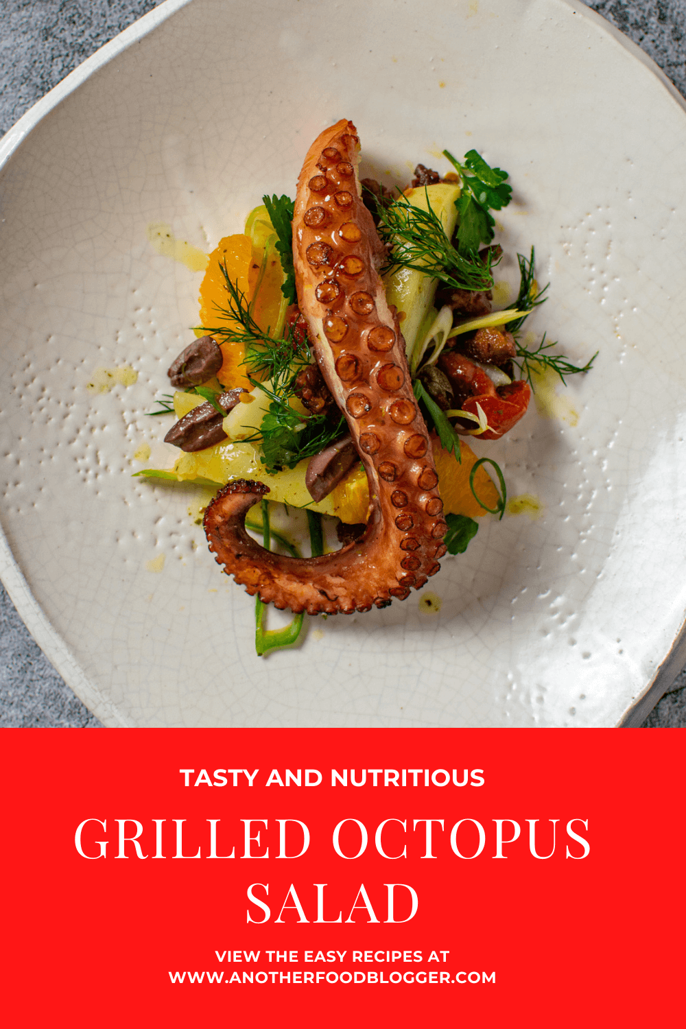 Grilled Octopus Salad - AnotherFoodBlogger