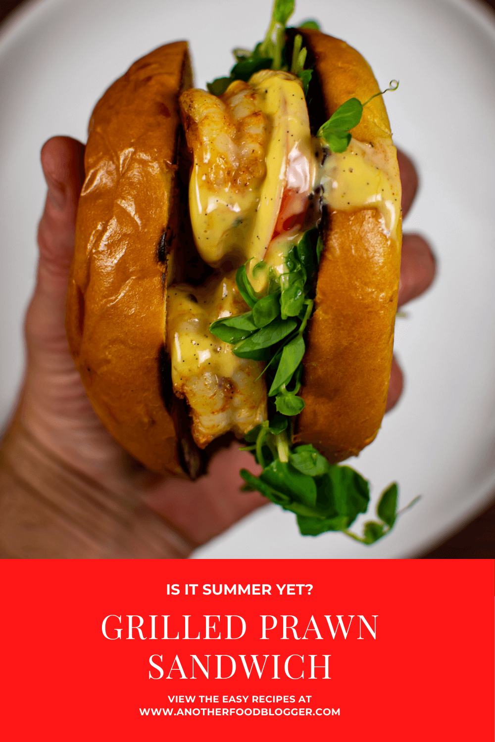 Grilled Prawn Sandwich - AnotherFoodBlogger