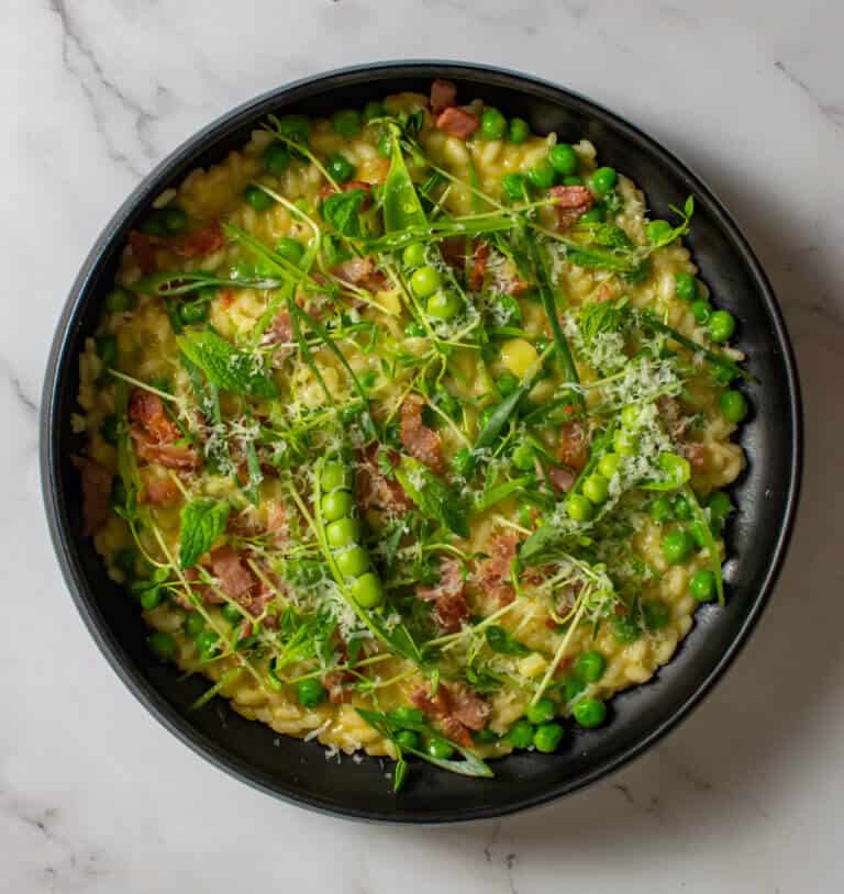 Pea & Bacon Risotto - AnotherFoodBlogger