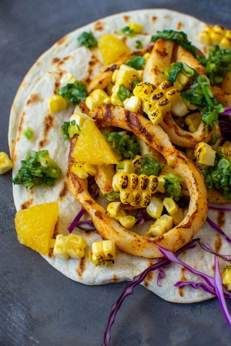 Calamari Tacos - AnotherFoodBlogger