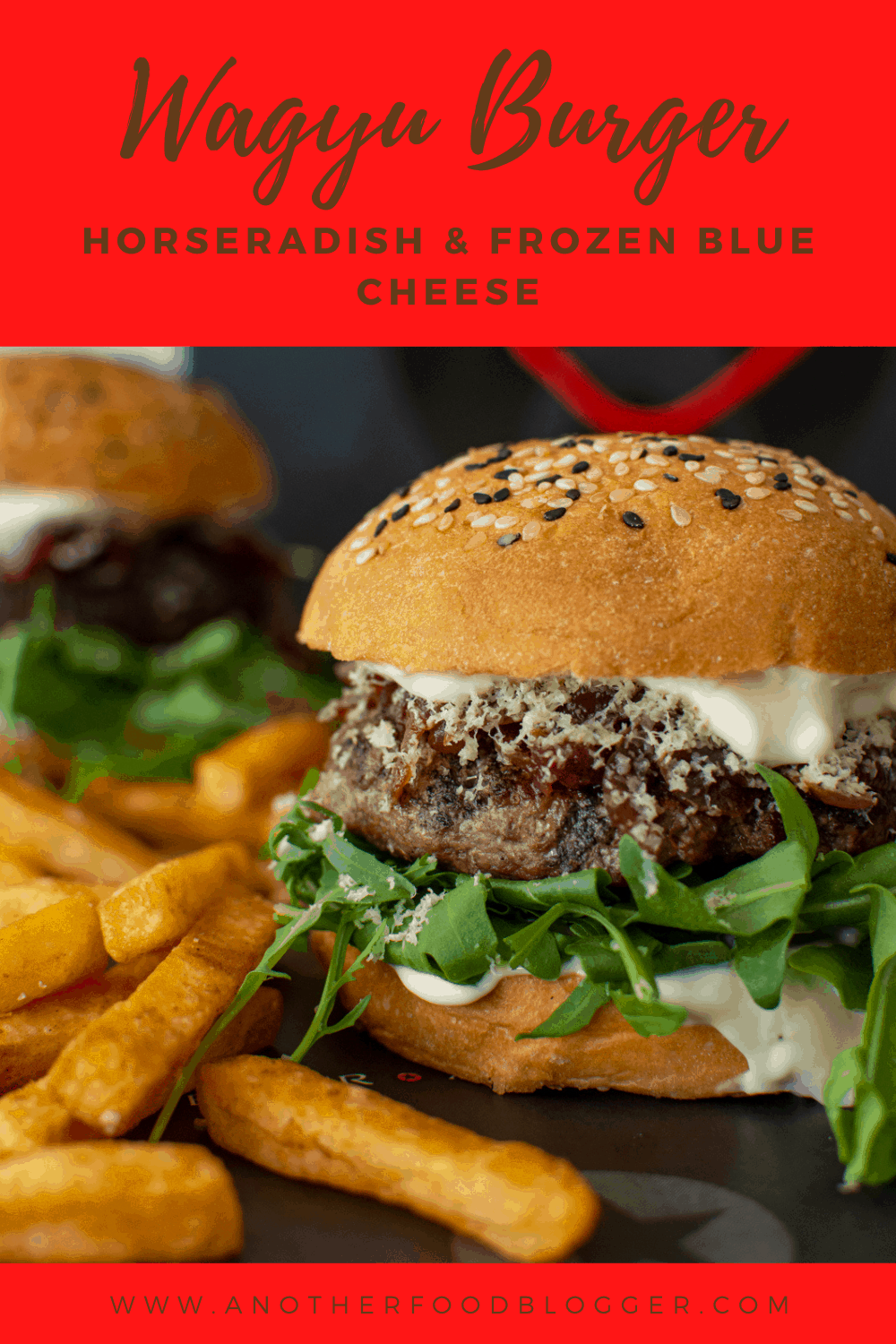 Wagyu Burger Horseradish & Frozen Blue Cheese - AnotherFoodBlogger