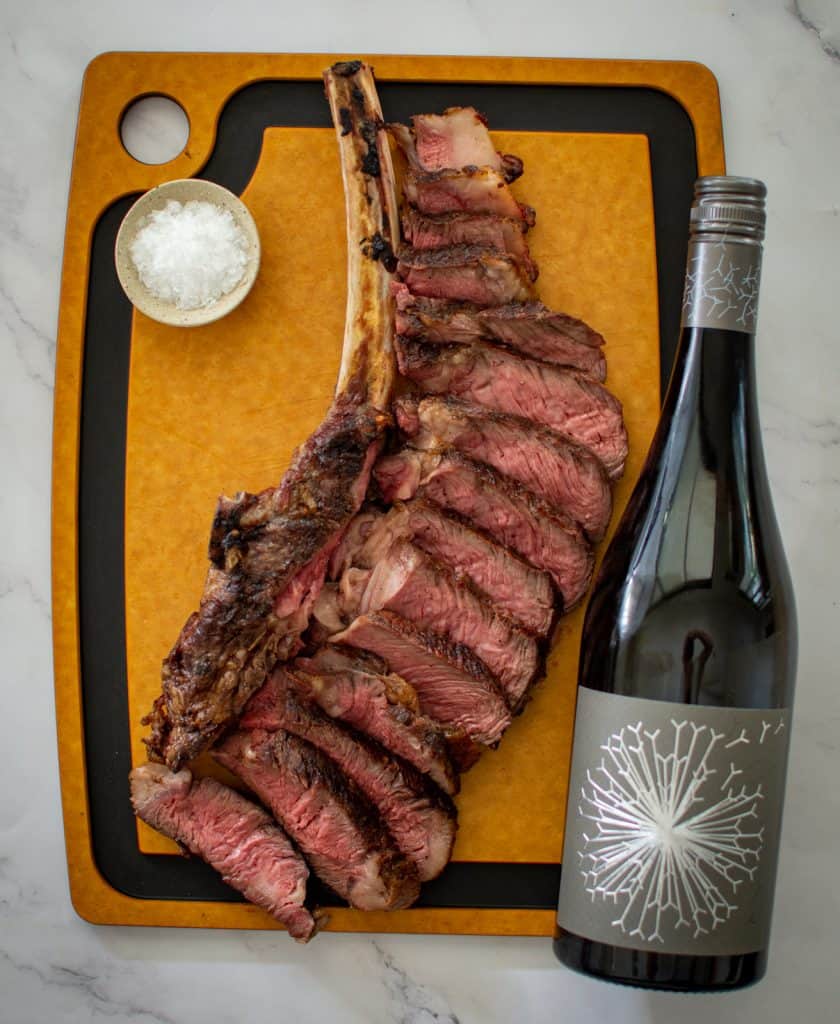 Grilled Tomahawk Steak and Sides - AnotherFoodBlogger