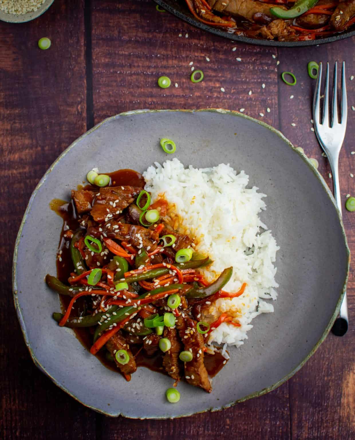 Korean Beef Stir-Fry - AnotherFoodBlogger