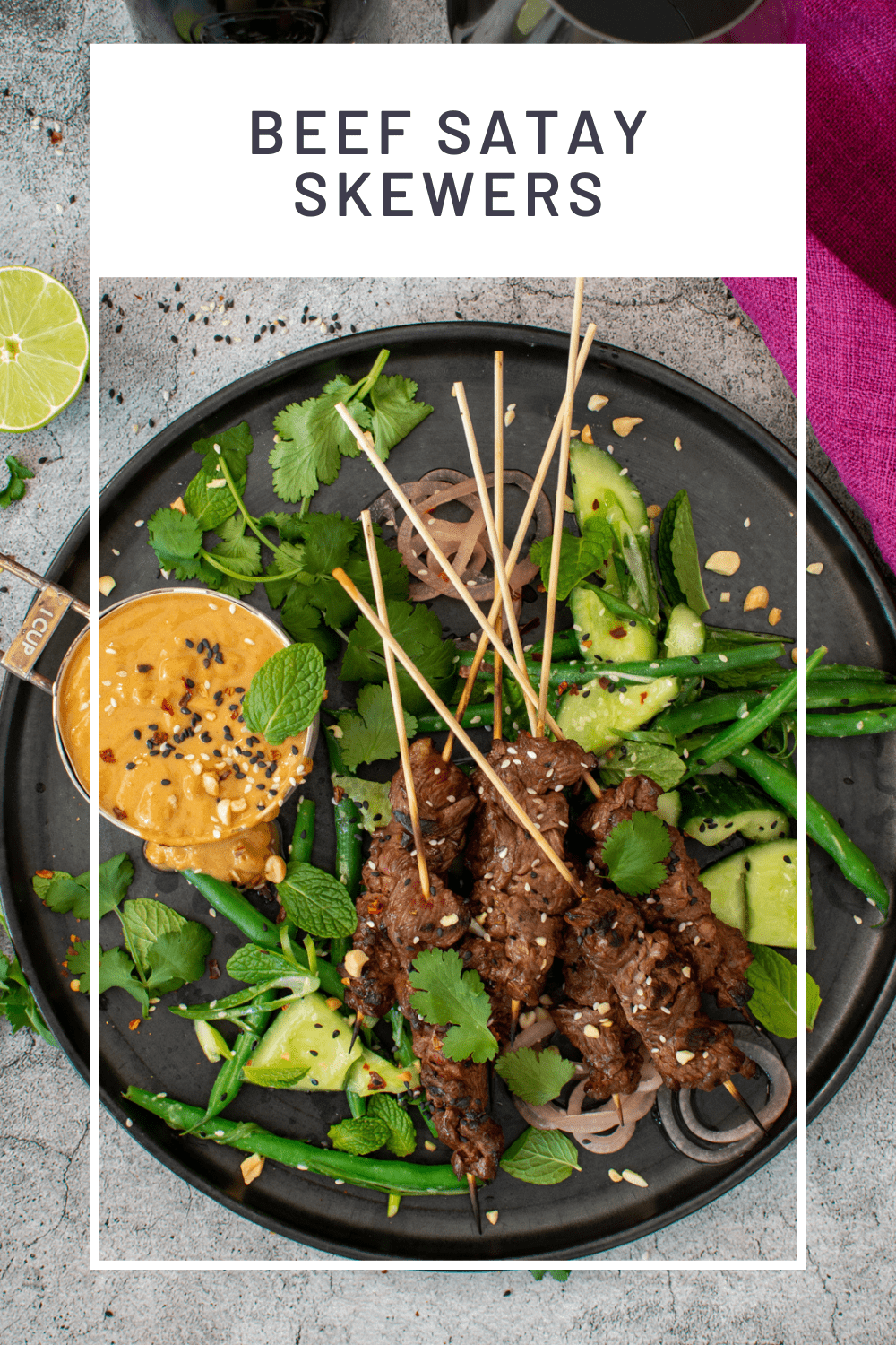 Beef Satay Skewers - AnotherFoodBlogger