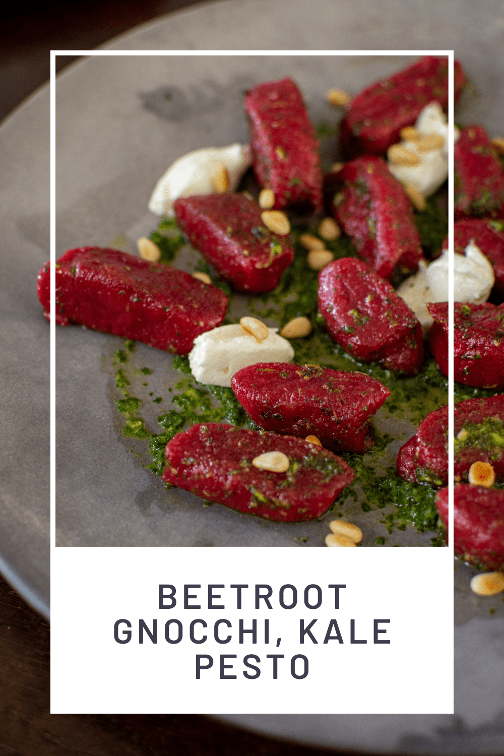 Beetroot Gnocchi, Rocket Pesto & Goat Cheese - AnotherFoodBlogger
