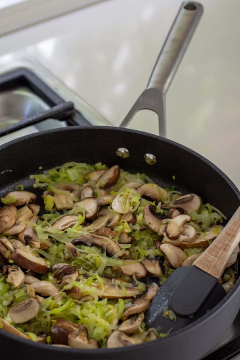 Mushroom Leek Tartlet with White Miso - AnotherFoodBlogger