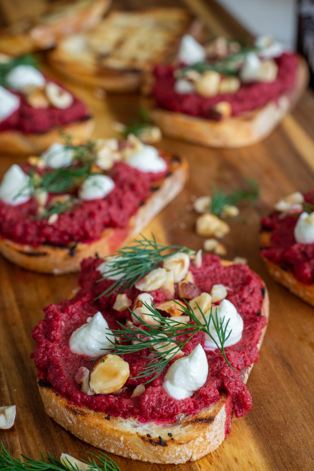 Fancy Toast - beetroot, goat cheese & hazelnuts - AnotherFoodBlogger