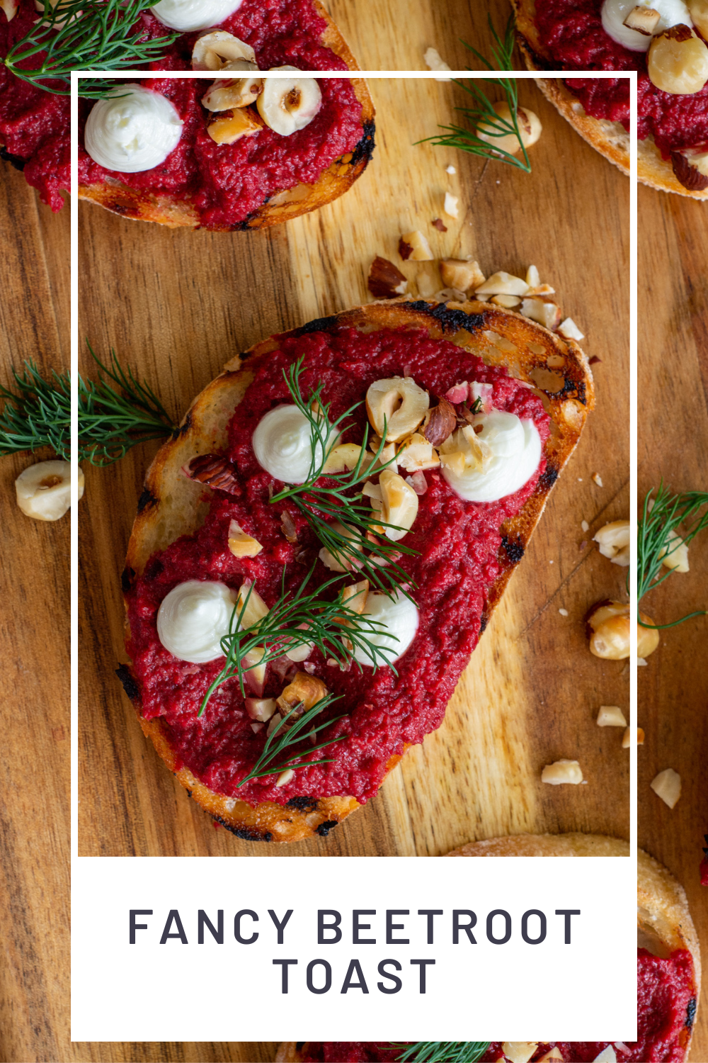 Fancy Toast - beetroot, goat cheese & hazelnuts - AnotherFoodBlogger