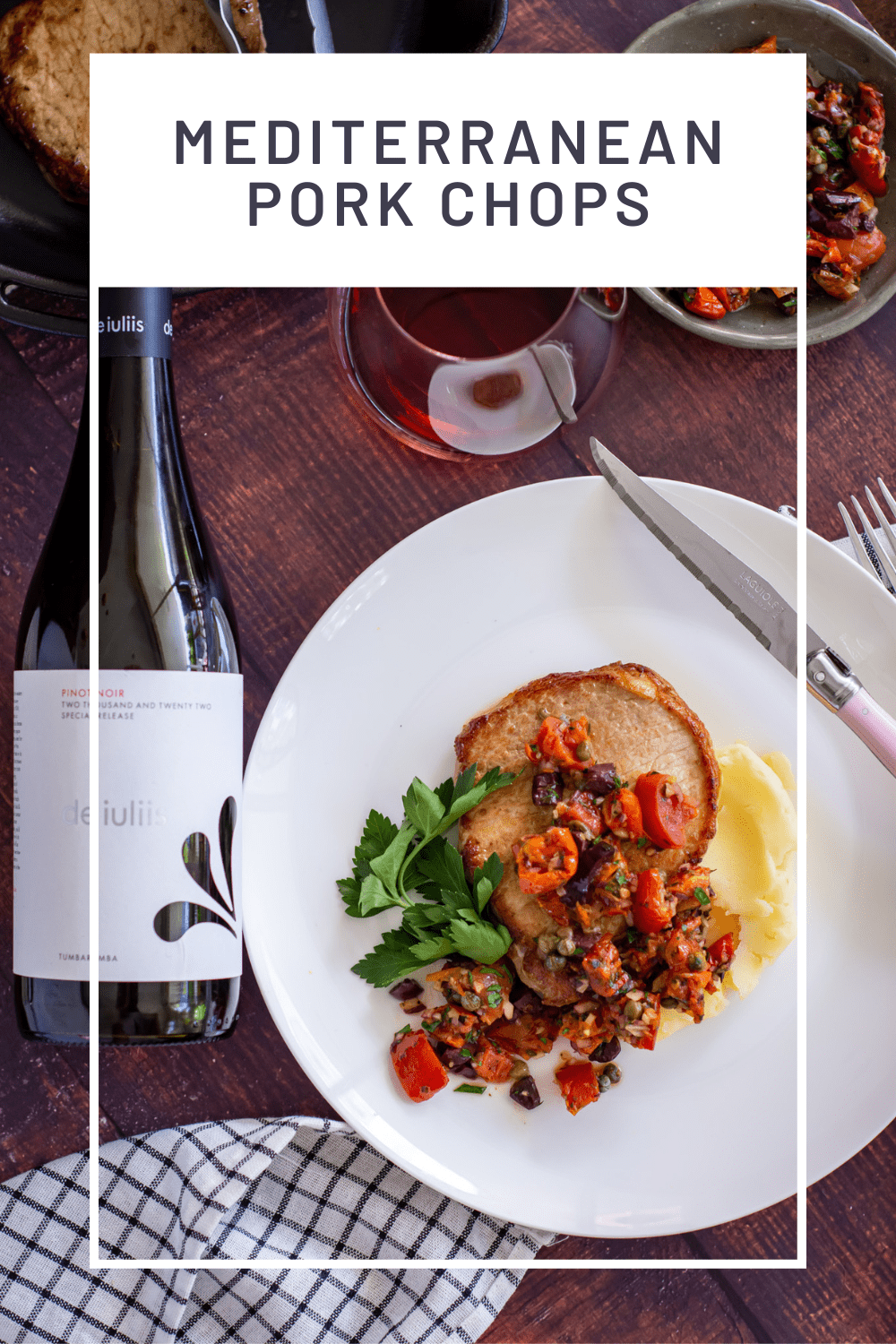 Mediterranean Pork Chops - AnotherFoodBlogger