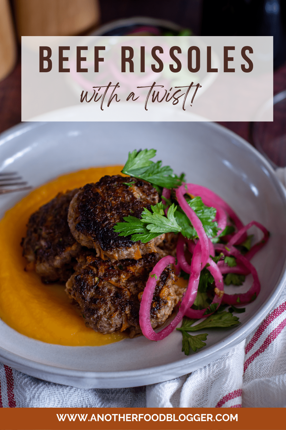 Beef Rissoles with a twist! - AnotherFoodBlogger